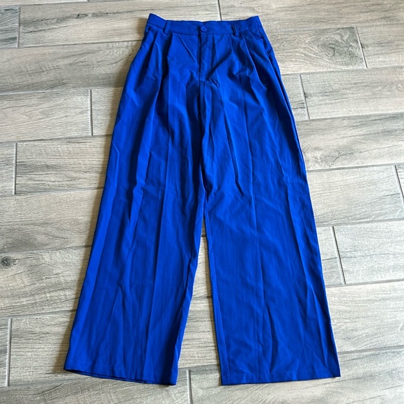 SHEIN | Pants & Jumpsuits | Shein Blue Dress Pants | Poshmark